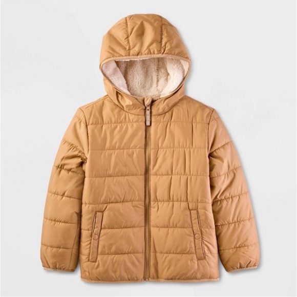 Cat & Jack | Jackets & Coats | Kids Solid Reversible Puffer Jacket ...